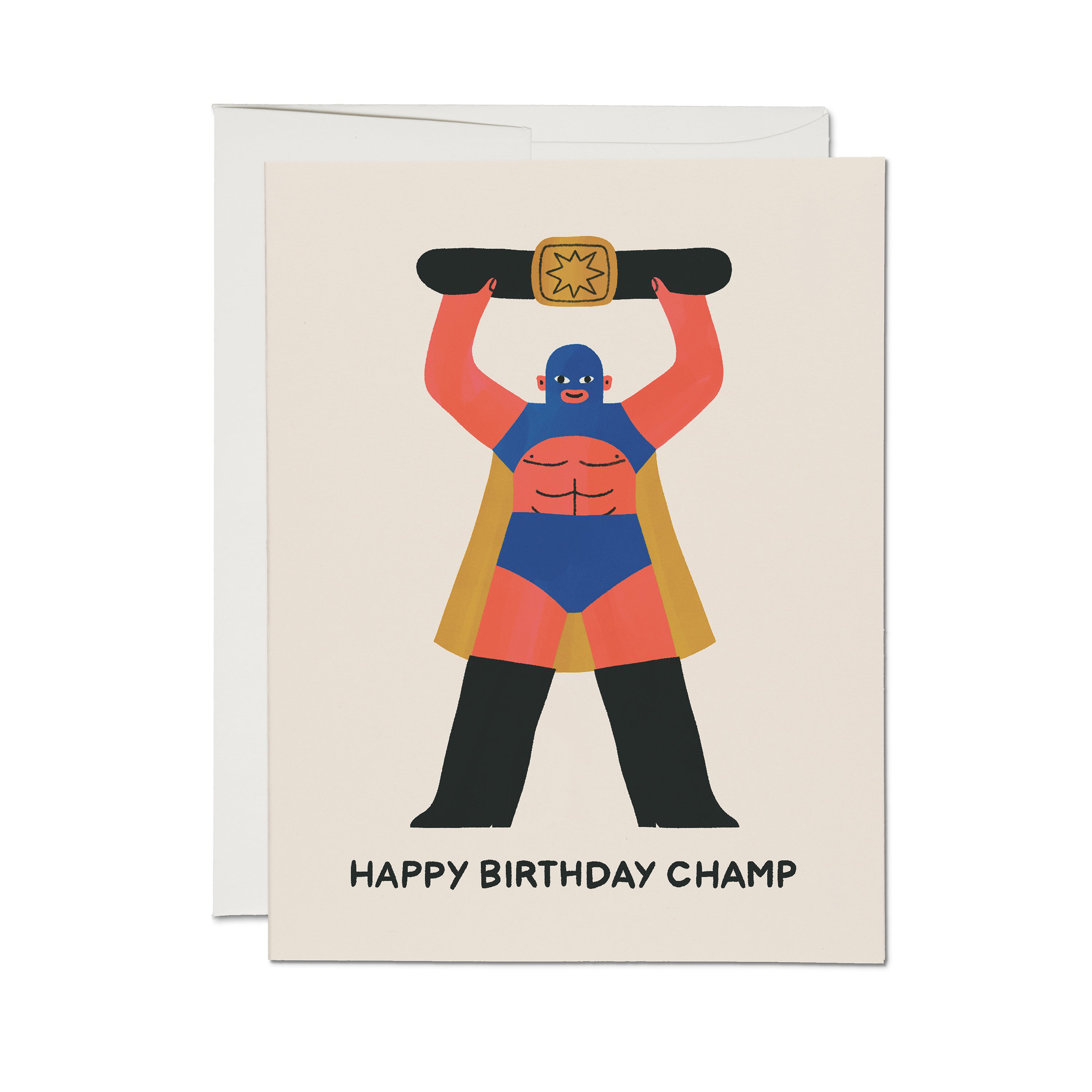 Happy Birthday Champ greeting card – Red Cap Cards