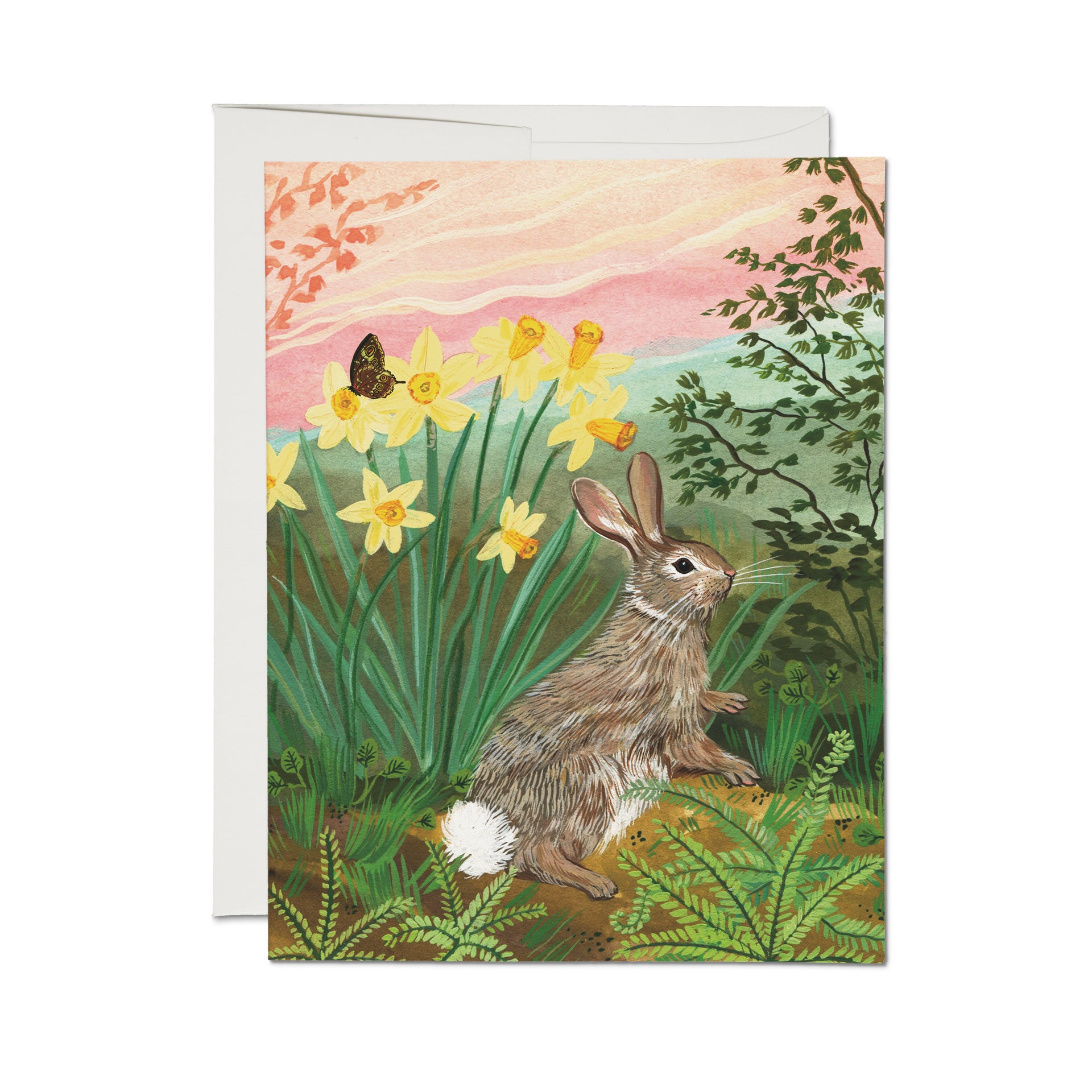 Spring Greetings greeting card – Red Cap Cards