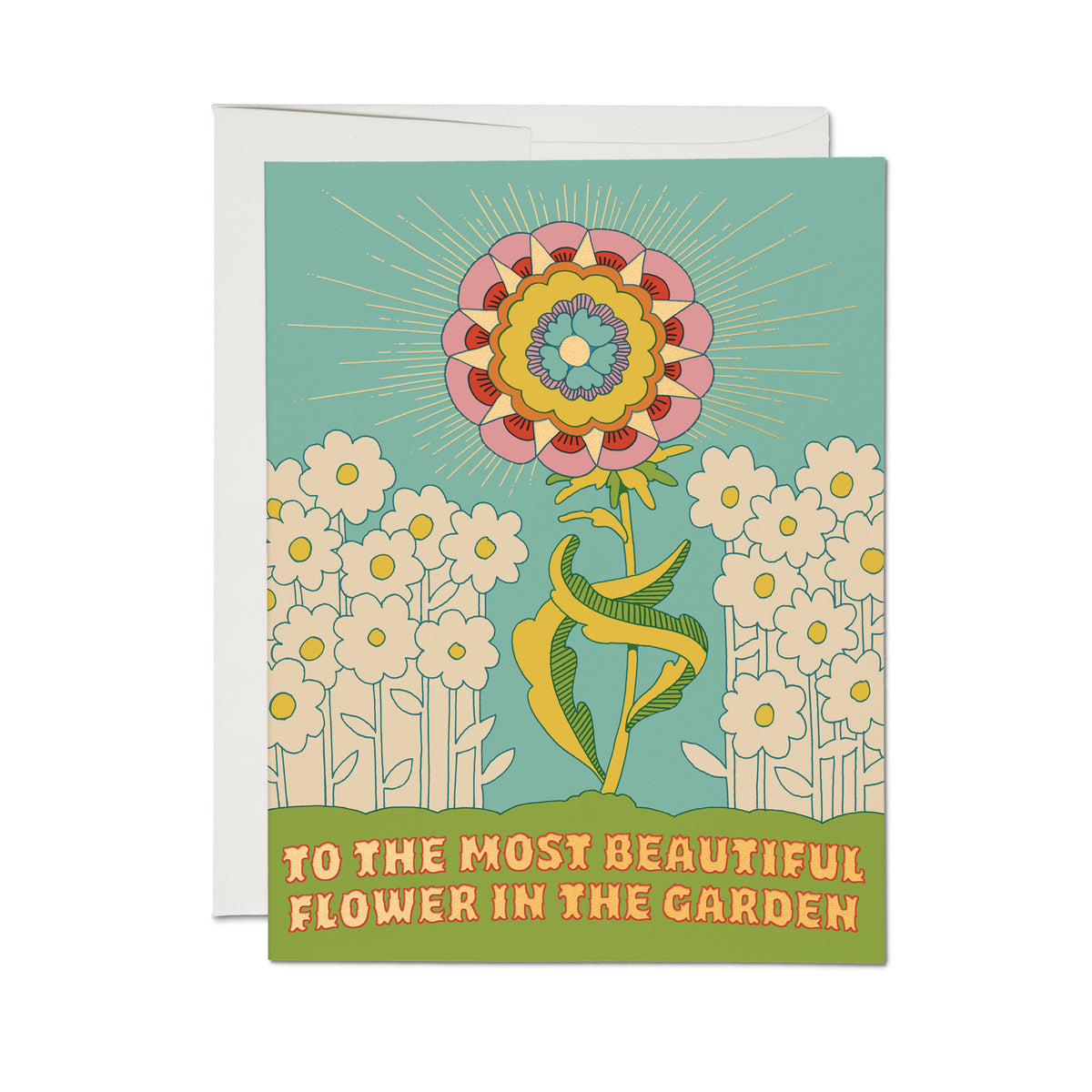 Beautiful Flower greeting card – Red Cap Cards