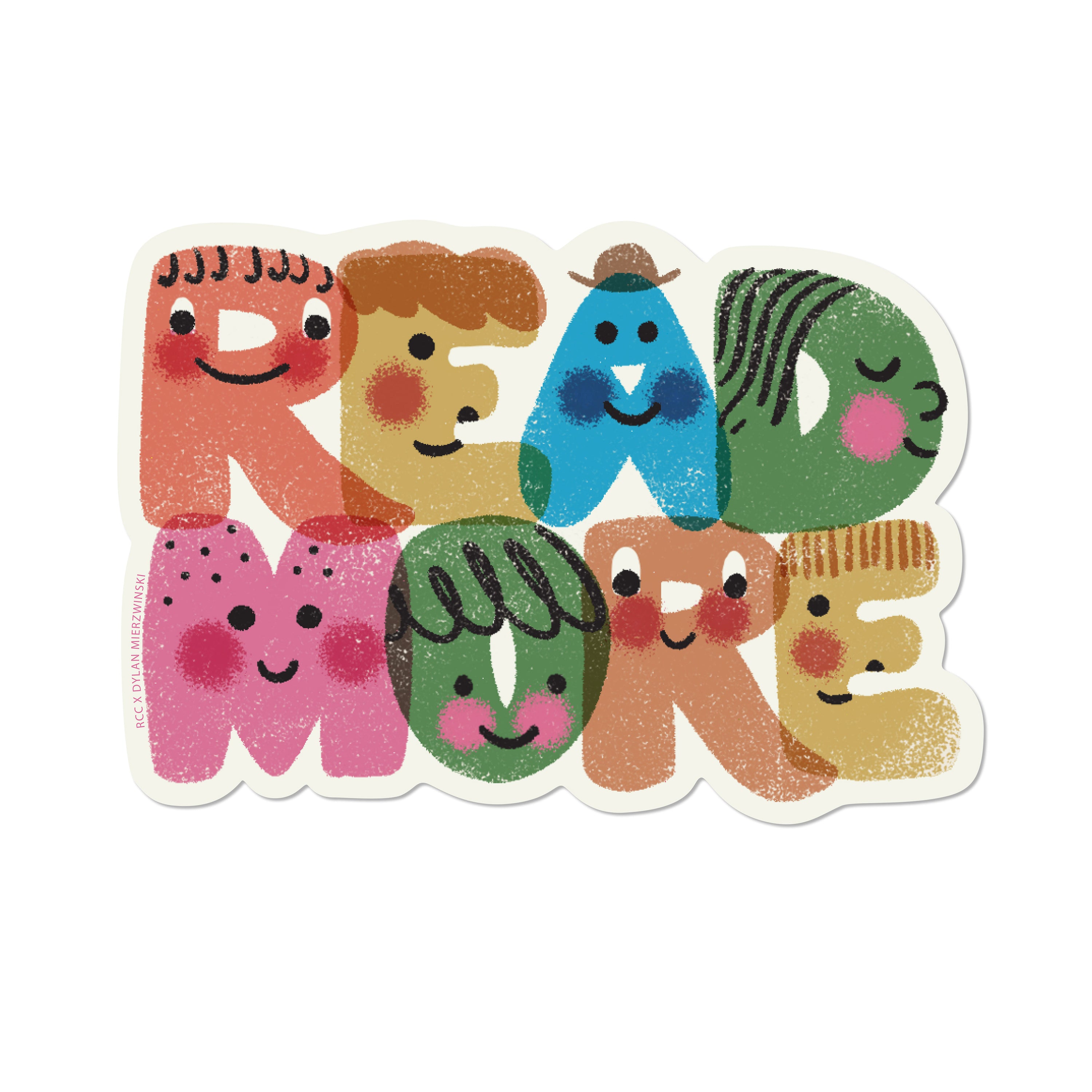 Read More sticker – Red Cap Cards