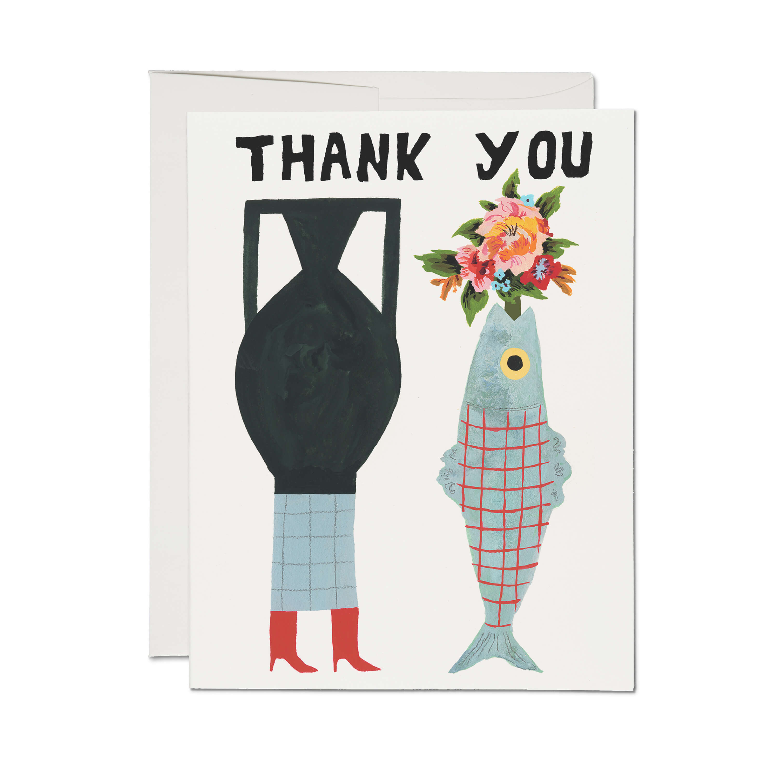 Vases greeting card – Red Cap Cards