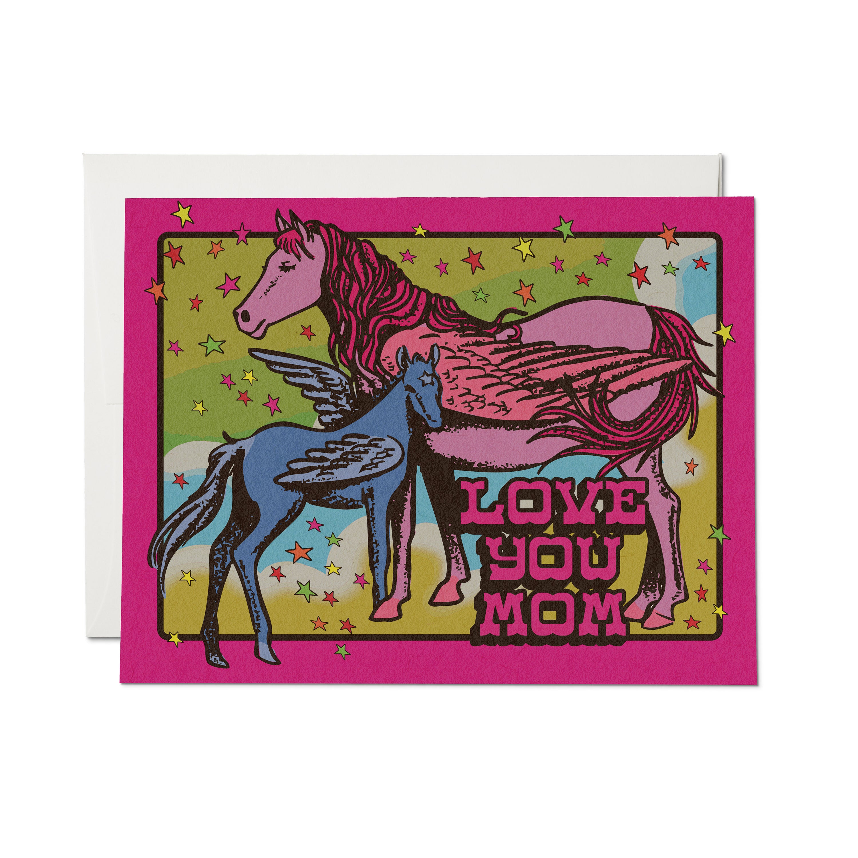 Pegasus Mom greeting card – Red Cap Cards