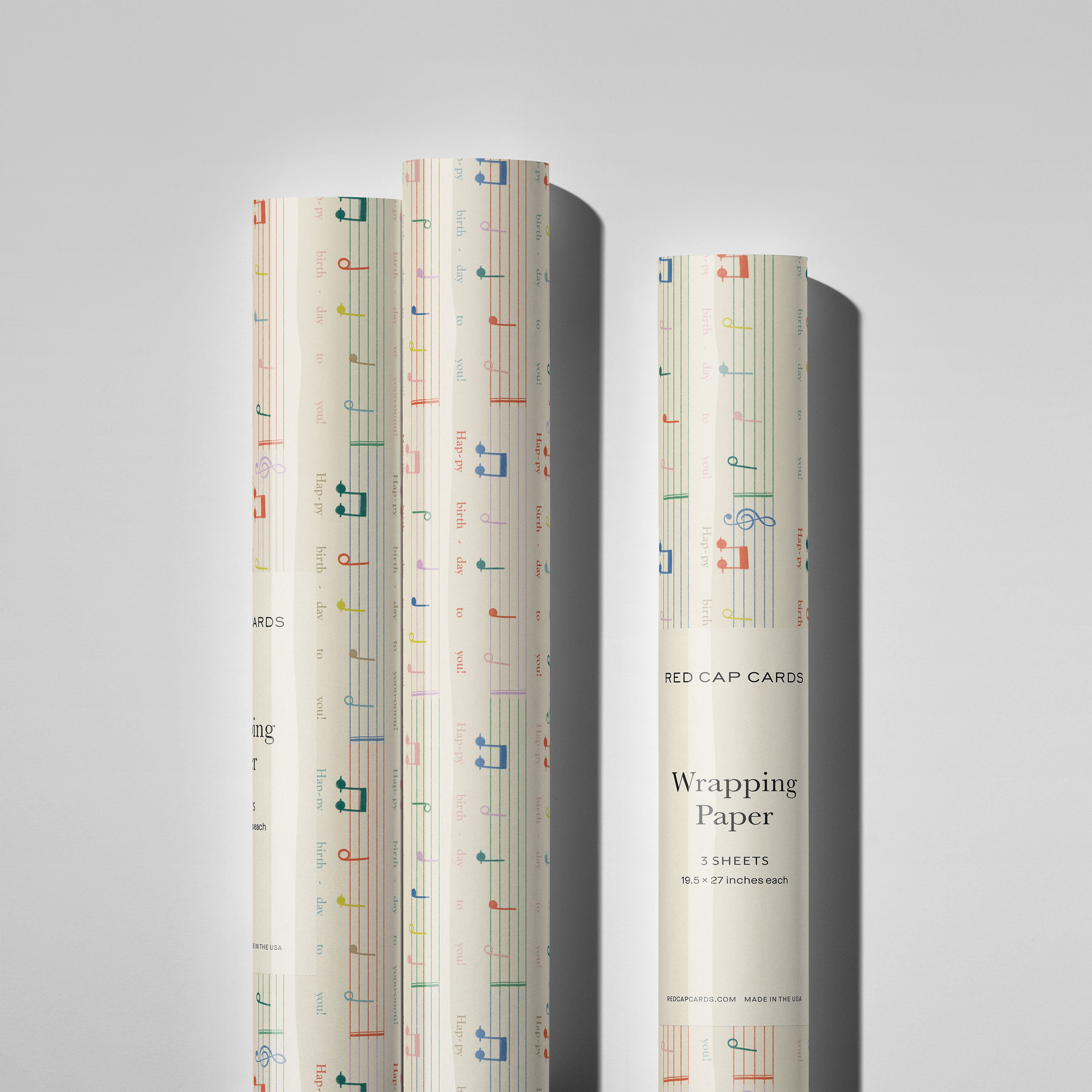 Birthday Song wrapping paper – Red Cap Cards