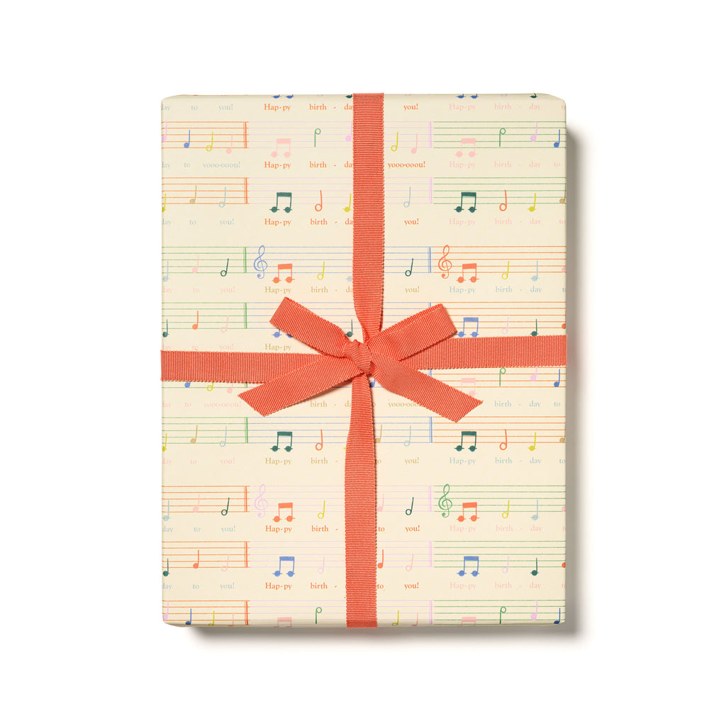 Birthday Song wrapping paper – Red Cap Cards