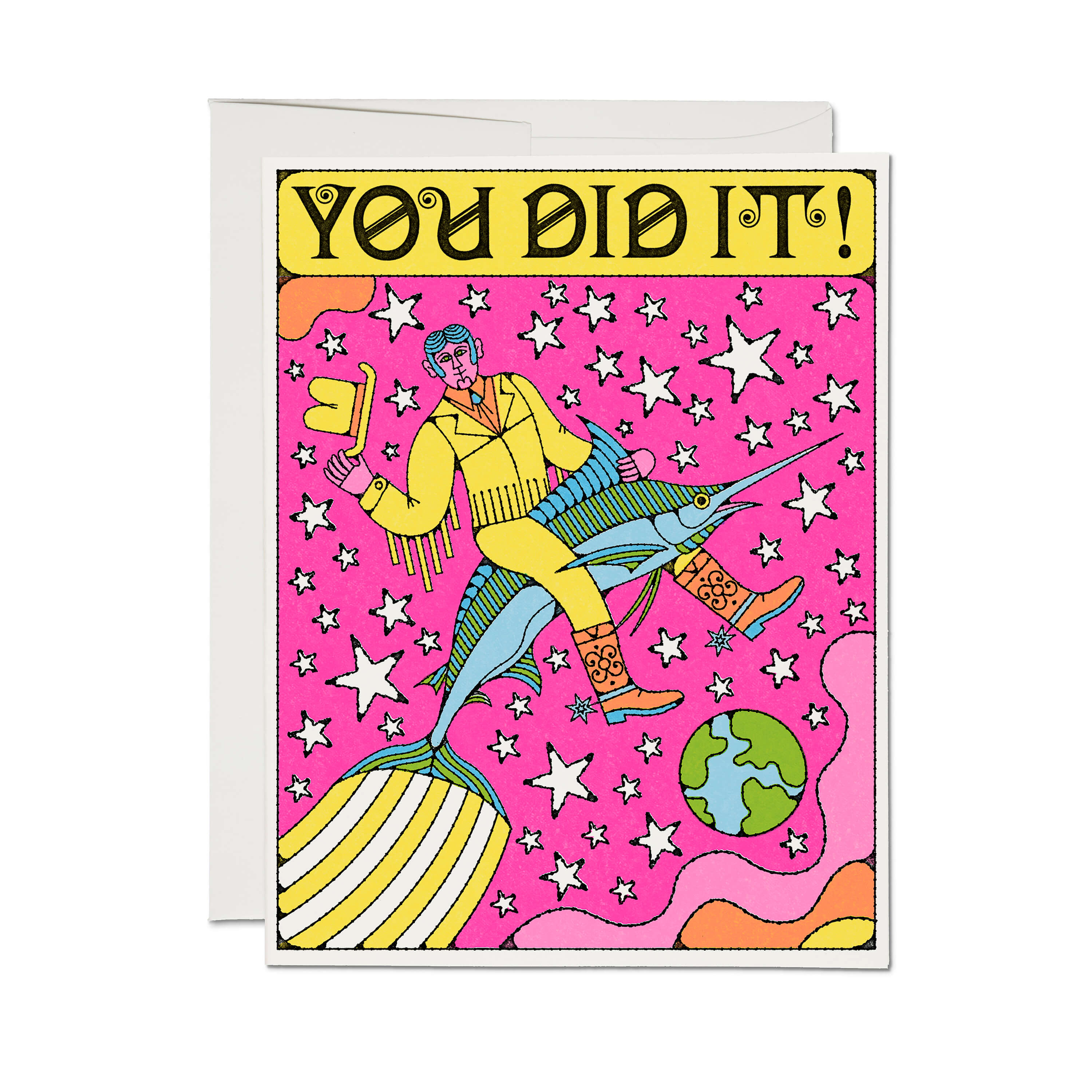 Marlin Rodeo greeting card – Red Cap Cards