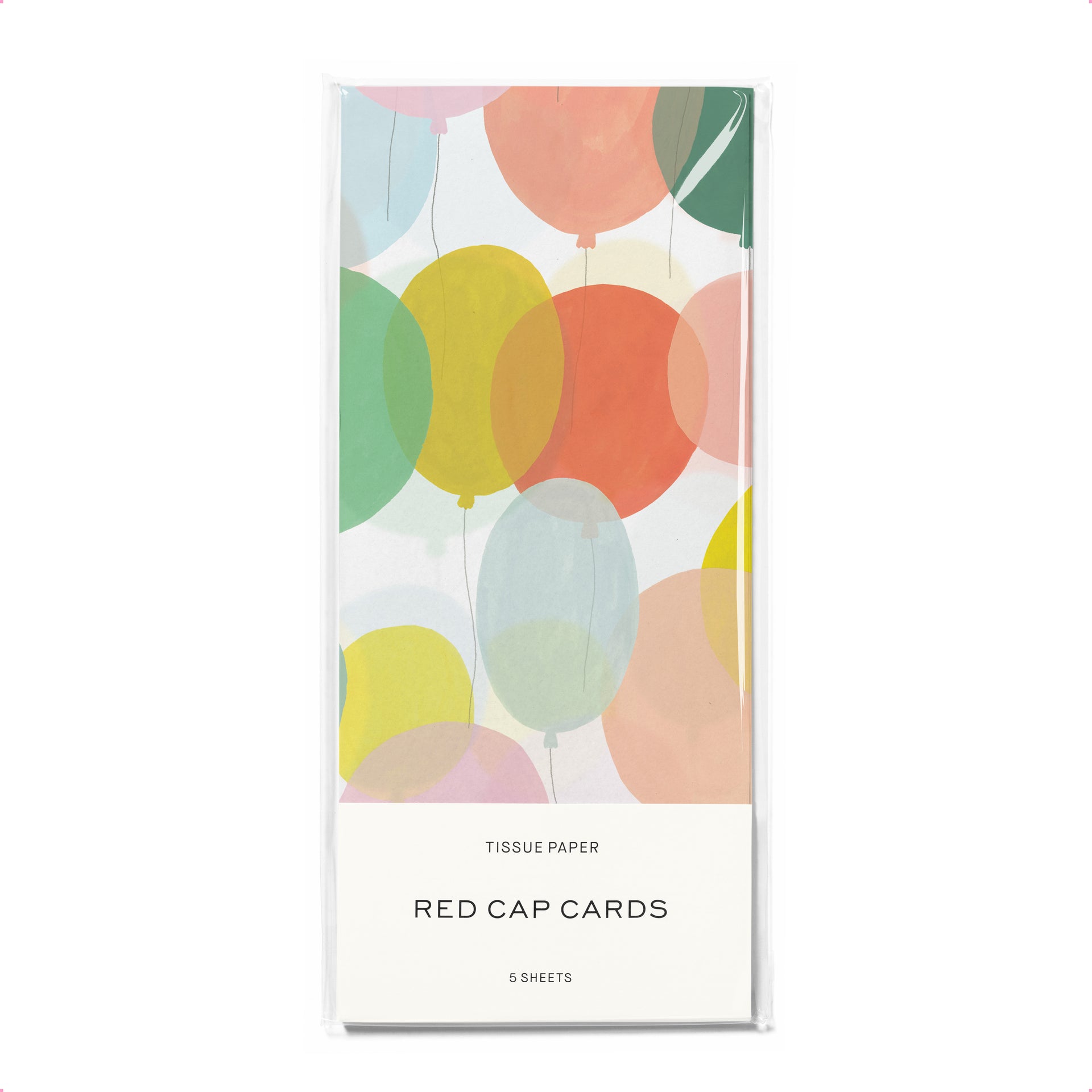 Birthday Balloons tissue paper – Red Cap Cards