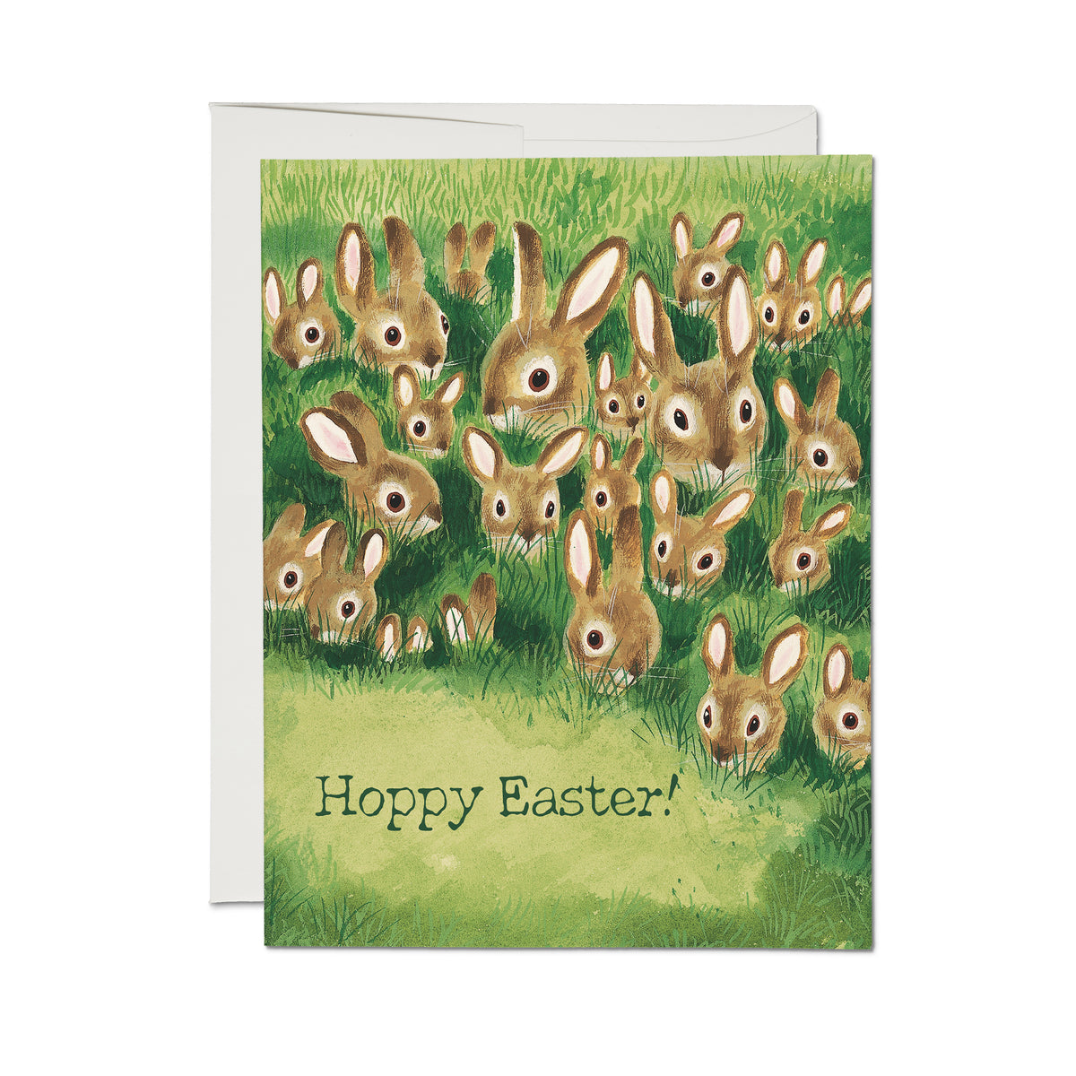 Rabbit Family greeting card – Red Cap Cards